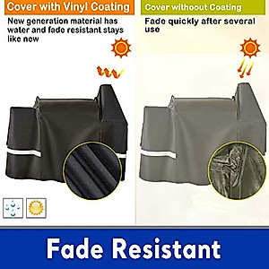 Uniflasy Grill Cover for Pit Boss 820 Deluxe, 820 Pro, 850 Pro Series Wood Smoker Pellet Grills Accessories, Cover for Pit Boss 820D, 820FB, 820PB, 820SP, 820SC, Heavy Duty Fabric Barbecue Grill Cover