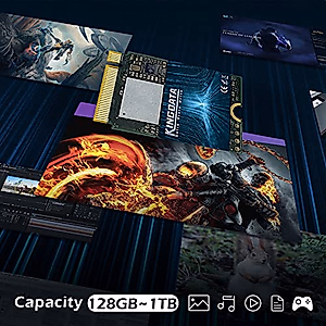KINGDATA 512GB M.2 2230 NVMe PCIe SSD Gen 4.0X4 - Internal Solid State Drive Compatible with PS5, Steam Deck, Microsoft Surface, Ultrabook, Laptop, Desktop (512GB, M.2 2230 NVMe 4.0)