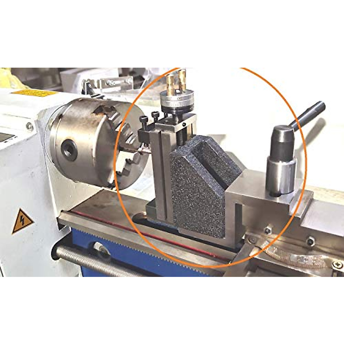 Mini Vertical Milling Slide Mounted on Z Type Caste Iron Angle Plate -Direct Fit for Mini Lathes