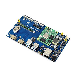 Compute Module 4 IO Board with PoE Feature for All Raspberry Pi Compute Module 4,Integrates 802.3af-Compliant PoE Circuit,4X USB 3.2 Gen1 Ports,2X MIPI DSI Display/CSI-2 Camera Connectors