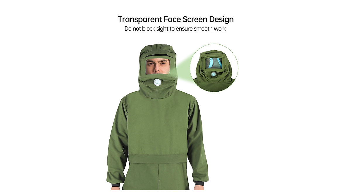 Sand Blasting Hood Suit - Ultimate Protection for Pros