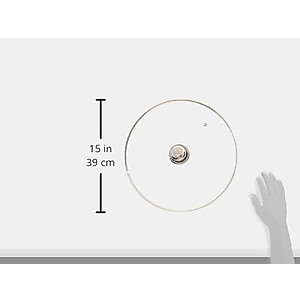 Uniware Aluminum Heavy Gauge Caldero Dutch Oven With Glass Lid, Silver, 15 quart