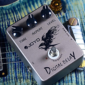 JOYO JF-08 Digital Delay Pedal Bundle with DC 9V Pedal Power Supply (800mA -1A) AC Adapter