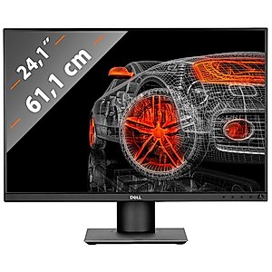 Dell P2421 24 Inch 1200p 16:10 WUXGA QHD, IPS Thin Bezel Monitor, HDMI, DisplayPort, VESA Certified, Black (Renewed)