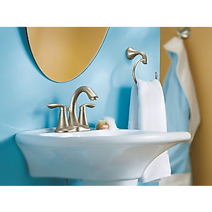 Moen YB2803BN Eva Collection Single Robe Hook, Brushed Nickel, 3" x 3" x 2.5"