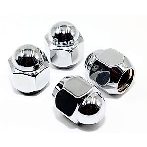 Set of 20 Veritek 12x1.25mm 3/4 Hex 0.95 Inch Chrome OEM Factory Style Acorn Conical Seat Dome Top Lug Nuts for Subaru Factory Wheels