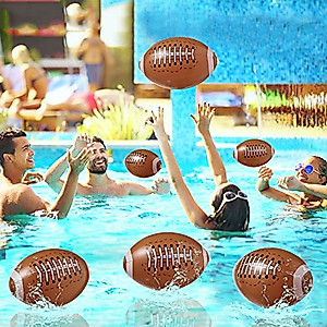 WELLVO Football Beach Balls 24 Pack 12" Beach Balls Party Favors Inflatable Beach Balls Bulk Summer Swimming Pool Beach Games Toys for Kids Sports Outdoor Activity Beach Party Decoration Supplies