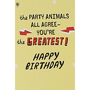 Hallmark Birthday Card for Kids with Stickers (Dog Party) (0399RZB1200)