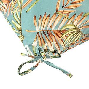 Makimoo Set of 4 Outdoor Dining Chair Cushions, Comfort Patio Seating Cushions, 44 x21x4.5 inch, Single Welt and Zipper, Verdant Leaf Canopy