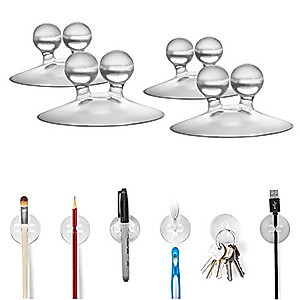 Dreamfarm Jot | Just Hold it There PVC Suction Hook | Clear | 4 Pack