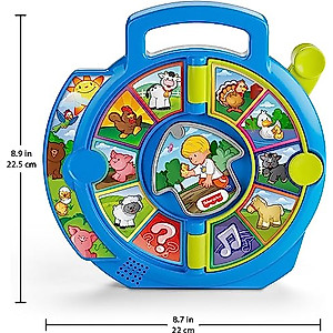 Fisher-Price Little People Toddler Learning Toy World of Animals See ‘N Say with Music and Sounds for Ages 18+ Months