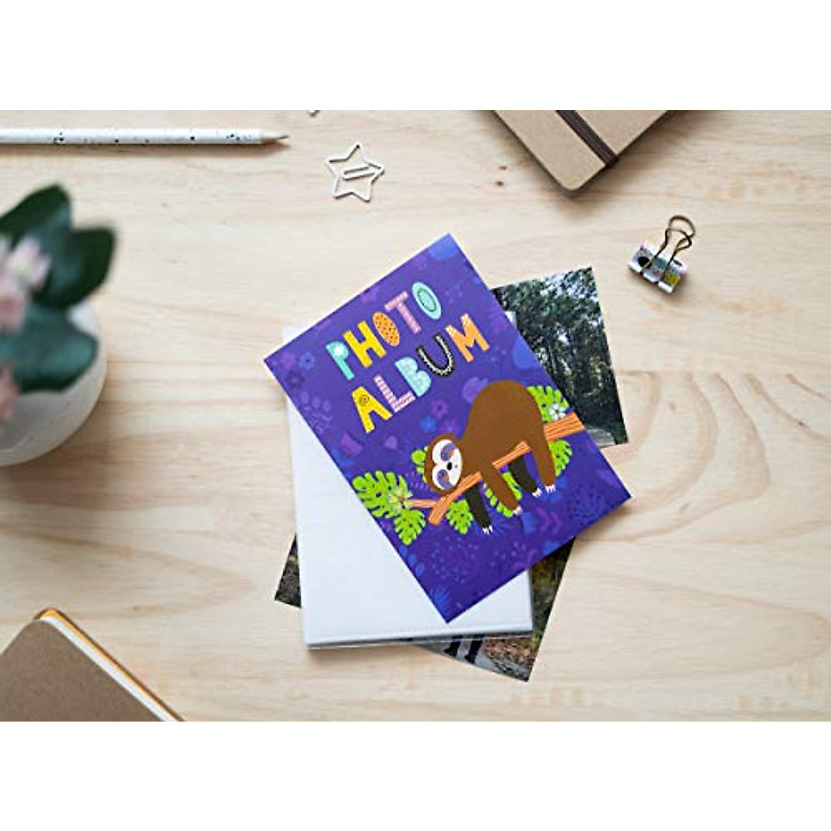 Erik Soft Photo Album, Sloth, 36 Pockets - 4 x 6 inches Pictures