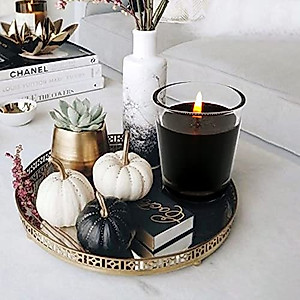 Black Halloween Votive Candles in Glass 12 Packs Small Unscented Soy Wax Candles