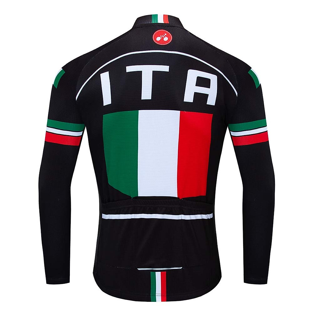 WeimoMonkey Cycling Jersey Long Sleeve Clothing Men Bike Wear Cycle Clothes Multi Italy XL