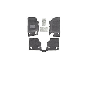 Bedrug - Jeep Liners | 2011 - 2018 Jeep Wrangler JK 2 Door, Front Floor Liners (Includes Heat Shields) | Grey - 3 pc. | BRJK11F2