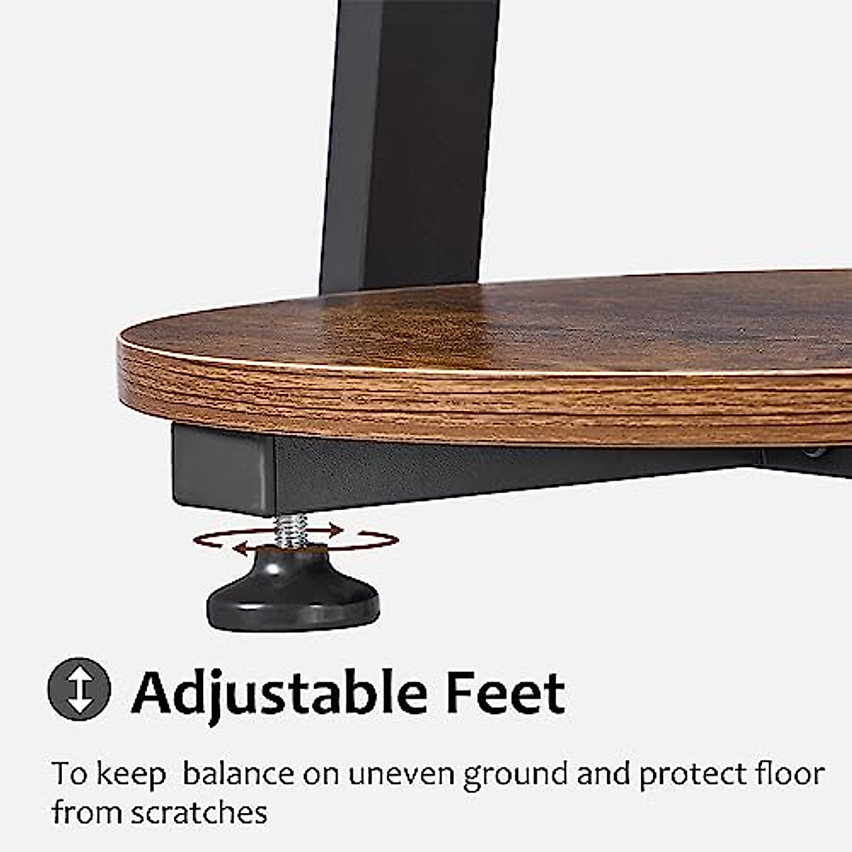 BEWISHOME Round End Table with Charging Station, Side Table Accent Table Nightstand Bedside Table with 3-Tier Shelves, Small Table for Living Room Bedroom Couch Table Coffee Table Rustic Brown KTZ51Z