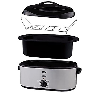 Oster Roaster Oven with Self-Basting Lid | 22 Qt, Stainless Steel