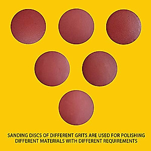 60 PCS 5 Inch NO-Hole PSA Aluminum Oxide Sanding Disc, Self Stick(10 Each of 60 100 150 180 240 400 Grit)