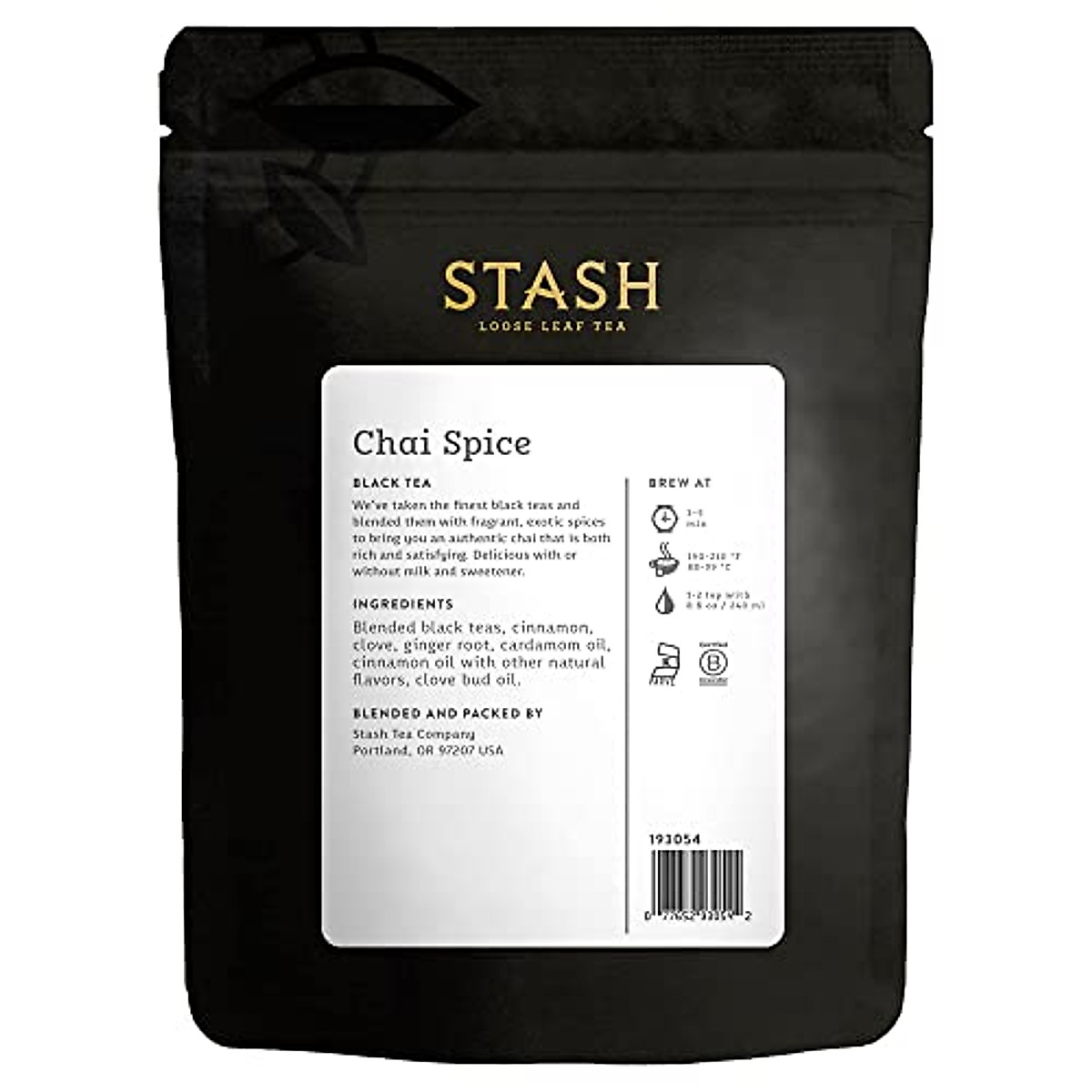 Stash Tea Chai Spice Premium Loose Leaf Black Tea, 3.5 Ounce