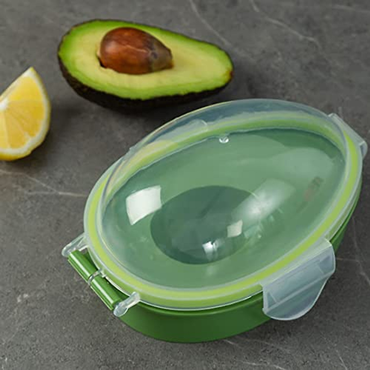 Avocado Storage, Avocado Saver Holder Reusable Food Crisper Storage Box Fruit Fresh Container Fruit Keeper Avocado Keeper Storage Container Kitchen Accessories