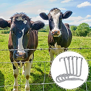 Zhengmy Fence Wire Tightener Tool with 1 Tighteners Handle Fence Wire Tensioner Steel Fence Stretcher Tool Barbed Wire Fence Tools Fence Repair Kit for Fast Wire Fence Farmhouse Garden (31 Pieces)