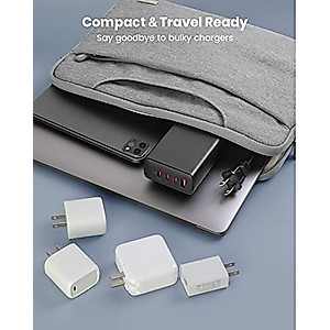 GEEKERA 100W USB C Charger - 4 Port Fast GaN III USB Charging Station 3 USB-C + USB-A, Multiport PD PPS Wall Charger Block for MacBook Pro/Air, ThinkPad, Dell XPS, Steam Deck, iPad Pro, iPhone, Galaxy