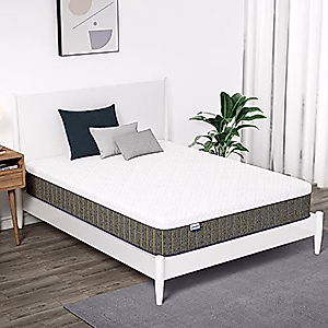HOXURY Full Mattress, 10 Inch Hybrid Mattress Full Size, Memory Foam & Individually Wrapped Pocket Coils Innerspring Mattress in a Box, Pressure Relief & Cooler Sleeping