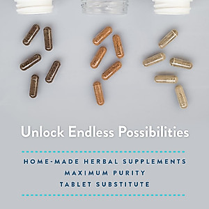 PureCaps USA - Empty Vegetarian Vegan Pill Capsules Size 00, 1,000 Empty Joined Vegetarian Pills, White, Non-GMO Certified, Kosher, Gluten Free, Halal Certified, Preservative Free Pill Capsules Empty