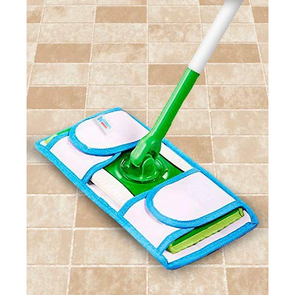 Set Of 2 Microfiber Weber’s Wonders Prime Mop Pads - Washable - Reusable - Durable - Works With Swiffer and ReadyMop Heads