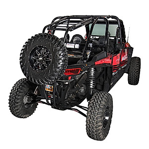 Tusk UTV Rear Bumper, Cargo Rack, and Spare Tire Carrier For Polaris RZR XP 4 Turbo EPS 2016