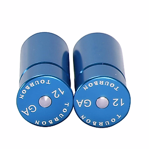 TOURBON Hunting Aluminum Shotgun 12 Gauge Snap Cap -Blue (Pack of 2 Pieces)