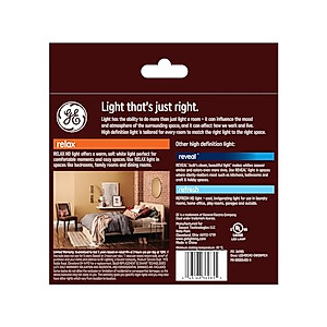 GE Relax LED Light Bulbs, 40 Watt, Soft White Candle Lights, Decorative Light Bulbs, Frosted, Small Base (36985), 4 Bulbs