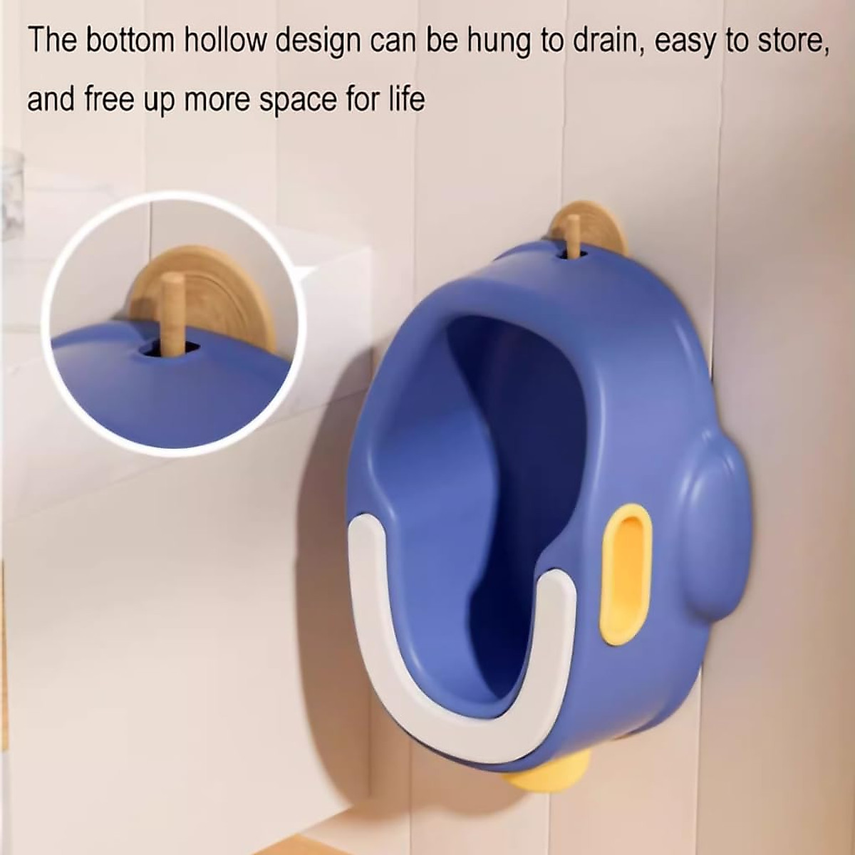 ZAJSSS Portable Pet Bathtub ﻿pet Shower Basin with Side Groove Handle Multi-functional Pet Bathtub for Small Pets and Cats Indoor and Outdoor, Yellow