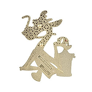 Disney Mulan 25th Anniversary Pin, Pack of 1, Limited Edition Collector Piece, Themed Jewelry, Hard Enamel, Gold Tone Metal, 3” x 3”, Amazon Exclusive