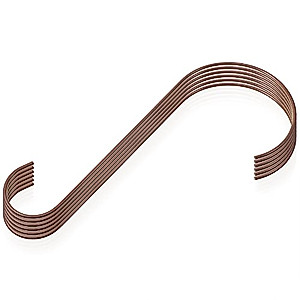 6 Pieces Bird Feeder Hook Rustproof Stainless Steel Hooks Garden Hook Tree Branch Hook for Hanging Bird Feeders, Bird House, Plants, Baskets, Lanterns and Bicycles (Bronzed,12 Inch)