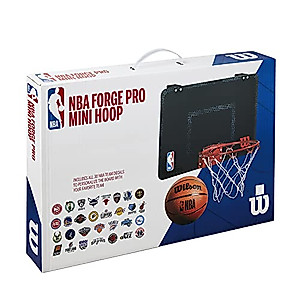 WILSON NBA Team Forge Pro Mini Basketball Hoop (+ 30 Team Stickers)