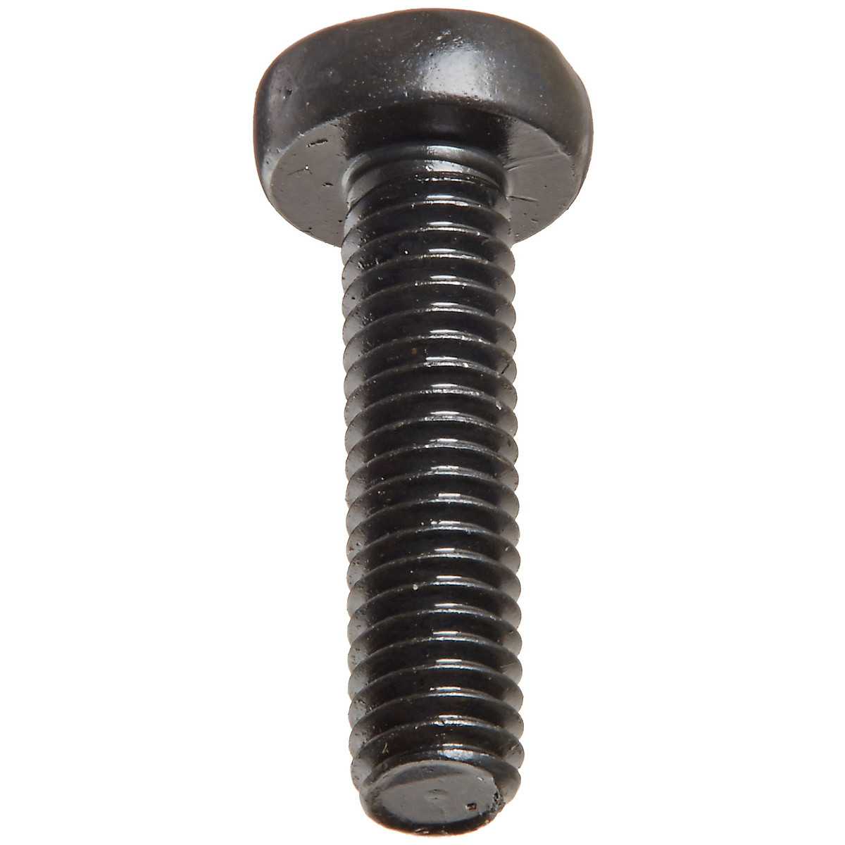 Small Parts 503482 Steel Pan Head Machine Screw, Black Oxide Finish, Meets DIN 7985, #1 Phillips Drive, M2.5-0.45 Thread Size, 10 mm Length, Fully Threaded, Import (Pack of 100)