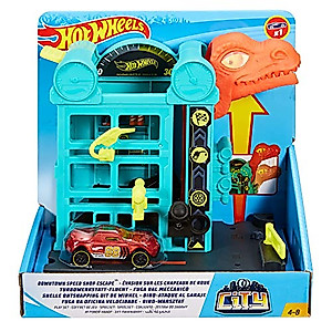 Hot Wheels Downtown Speed Shop Escape, playset