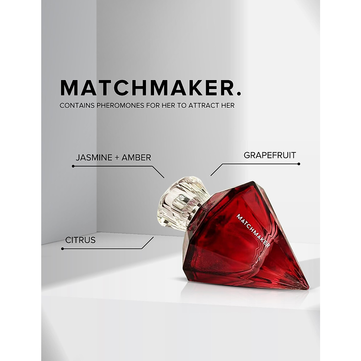 Eye of Love Matchmaker Red Diamond Pheromone Parfum for Women to Attract Him - Developed with Patti Stanger - 30ml