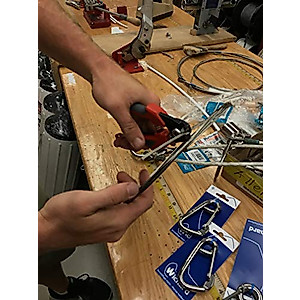 Ascend Tools 7 inch Wire Rope & Electrical Cable Cutter for Railing, Aircraft Seismic Structural Bicycle Cable | Induction Hardened Blades, No Frayed Cuts