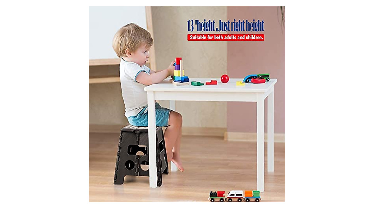 ACKO 13-Inch Heavy Duty Folding Step Stool for Kids & Adults