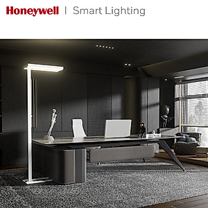 Honeywell LED Floor Lamp Modern - 02E Pro Sunturalux™ Eye Caring Standing Light, 10040LM Dimmable Reading Tall Lampara for Home Office Living Room Bedroom,100W,4000K Natural Daylight