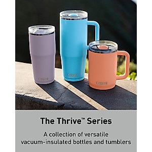 CamelBak Thrive Leak-Proof 32 oz Mug, Insulated Stainless Steel - For travel, coffee, tea, hot beverages - Spill Proof Cup-holder Compatible, White