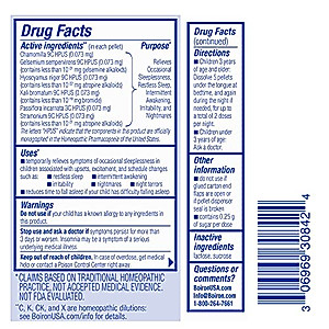 Boiron SleepCalm Kids Sleep Aid for Deep, Relaxing, Restful Nighttime Sleep - Melatonin-Free and Non Habit-Forming - 2 Count (160 Pellets)