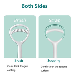 Tongue Brush,DFsucces Tongue Scraper,Tongue Scraper Cleaner for Adults Kids, Healthy Oral Care, Easy to Use, Eliminate Bad Breath (3 Pack)