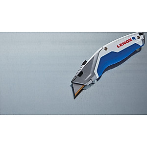 LENOX Utility Knife with 3 Bi-Metal Blades, Retractable, Foldable and Portable, Blade Storage (LXHT10599)