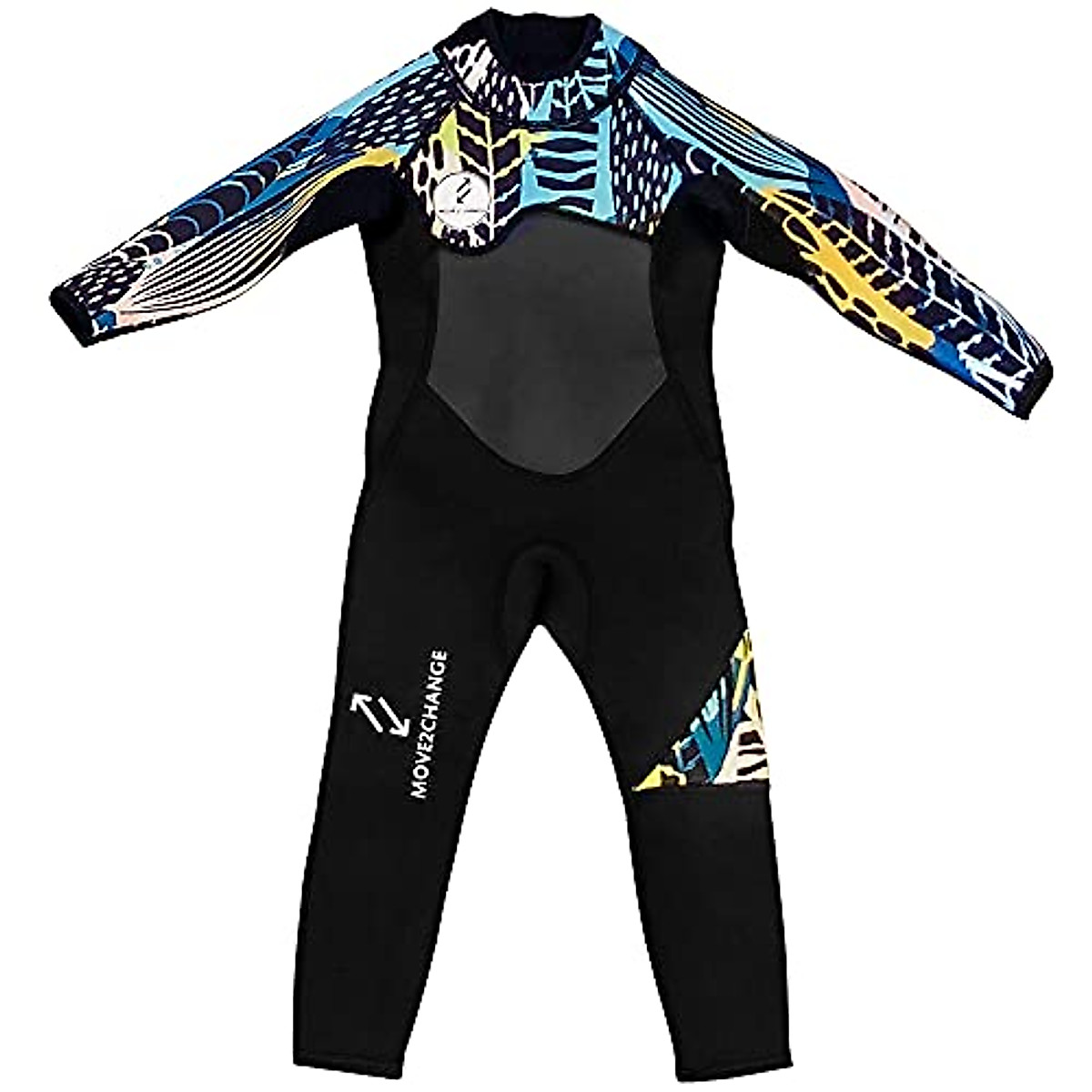 Move 2 Change Full Length Wetsuit Kids 3mm Neoprene Suit, Full Body Toddler Wetsuit, Kids Wetsuit for Boys & Girls. Swim, Surf, Play. Sun Safe Thermal Baby Swimsuit Boy, Baby Wetsuit, Kids Wetsuits