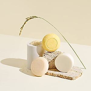 JessEmet Rice Water Shampoo Bar - Fermented Rice Water for Hair Growth Moisturizing best for dry, damaged hair, Curly, and Frizzy Hair, pH balanced, Sulfate-free, Eco Friendly, Vegan, Zero waste.…