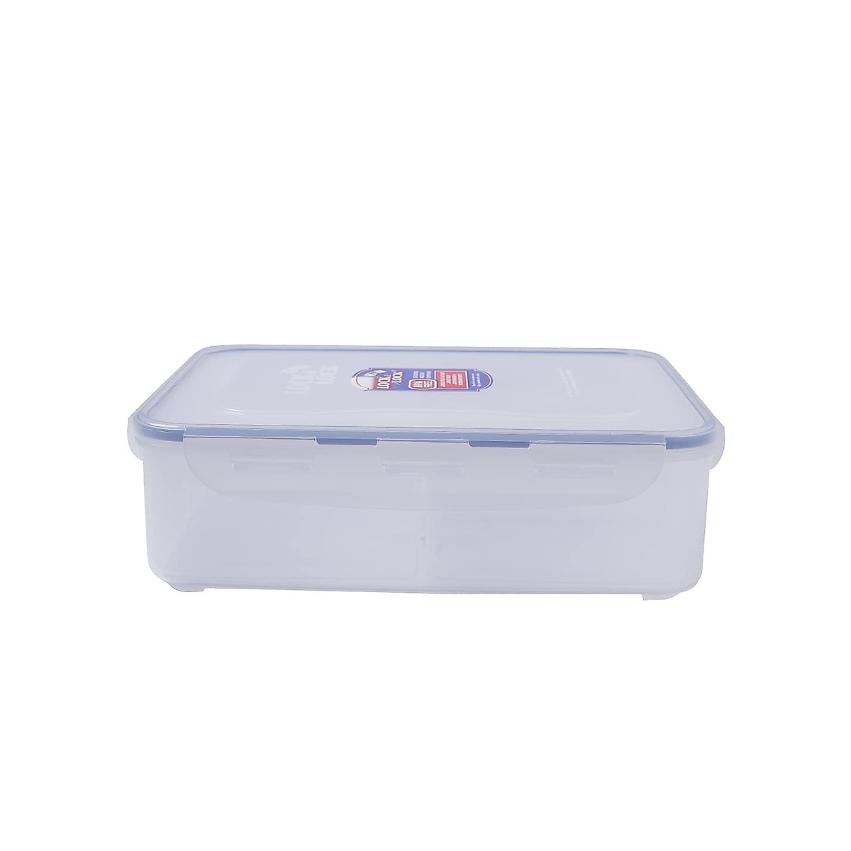 LOCK & LOCK Rectangular Food Container with Divider, Short, 16.2-Cup, 131-Fluid Ounces