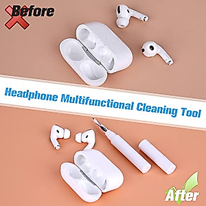 SELIDODO Bluetooth Earbuds Cleaning Tool 2 Pack, airpods pro Cleaning Kit, Headphone Cleaning Pen, Portable 3 in 1 Multi-Function, Cleaning Headphone Case Tools